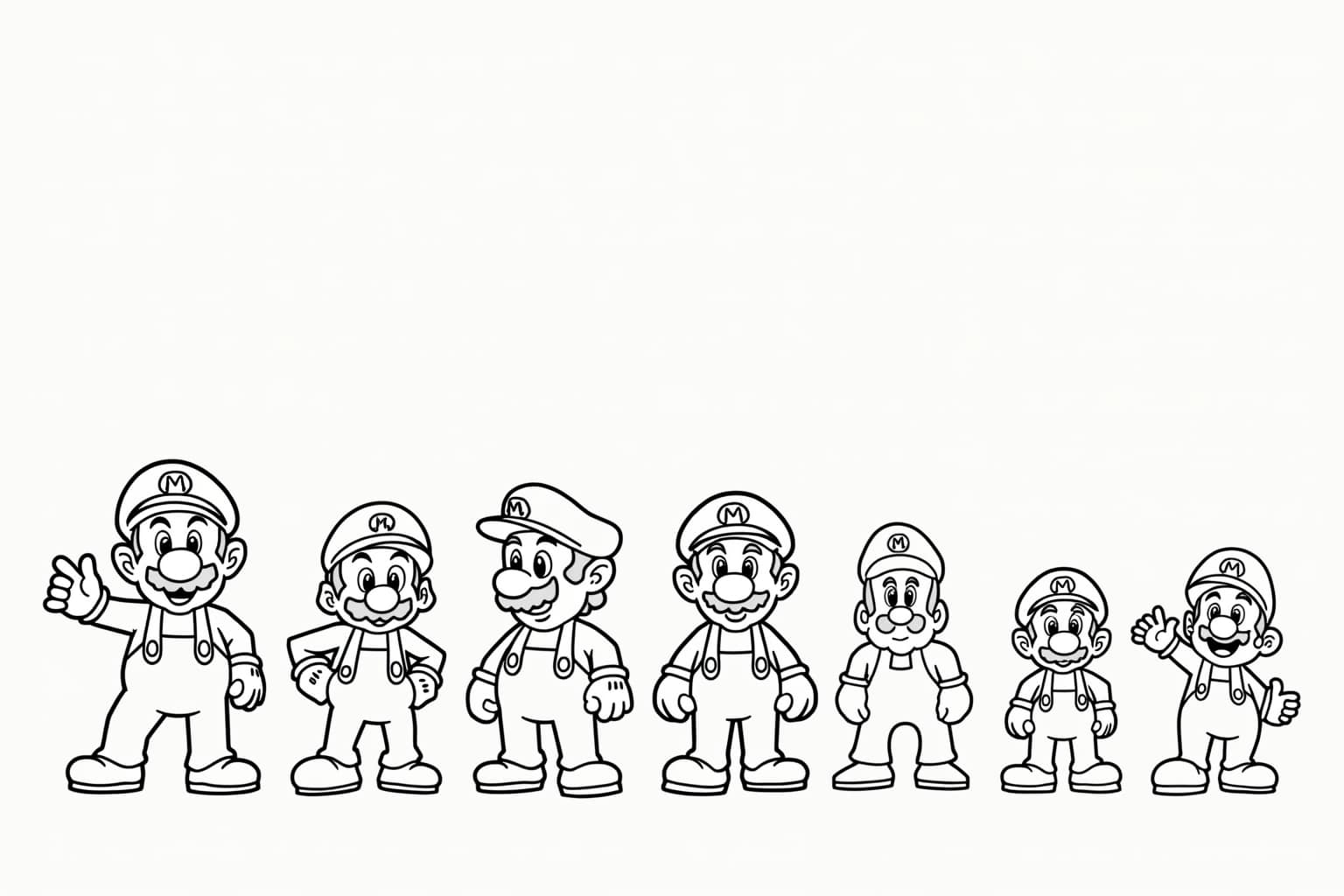 Mario Ausmalbilder für kreative Spielefans